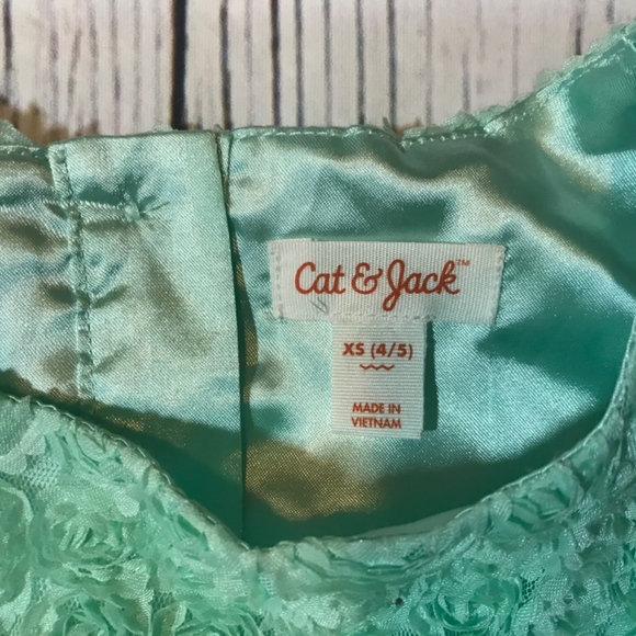 Cat & Jack | Dresses | Girls Cat N Jack Mint Rosette Dress | Poshmark